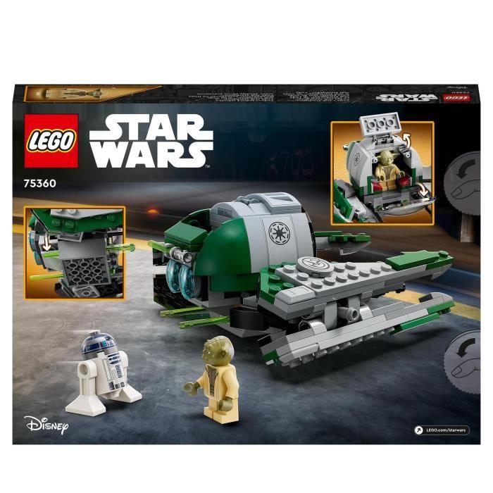 LEGO® Star Wars 75360 Le Chasseur Jedi de Yoda, Jouet The Clone Wars avec la Minifigurine Yoda ...
