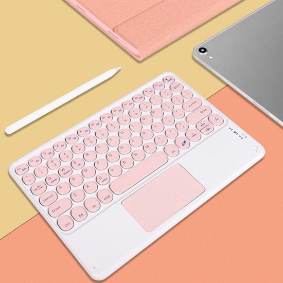 Clavier Bluetooth clavier à capuchon rond Mini clavier sans fil BT ...