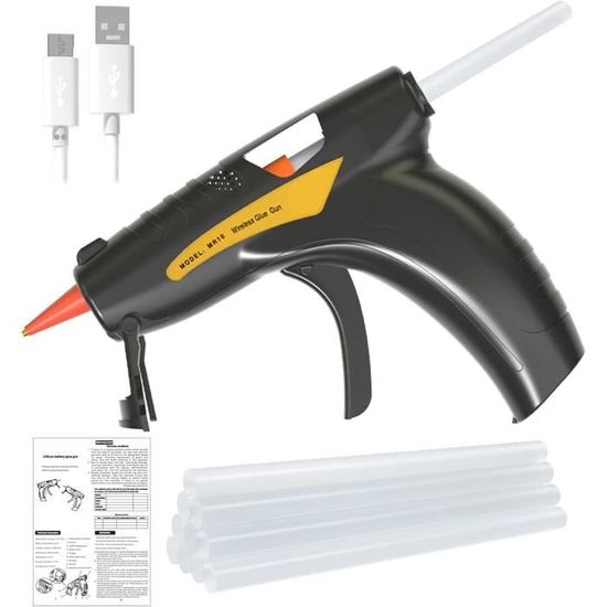 Hot Glue Gun Full Size, Pistolet À Colle Thermofusible Électrique Au ...