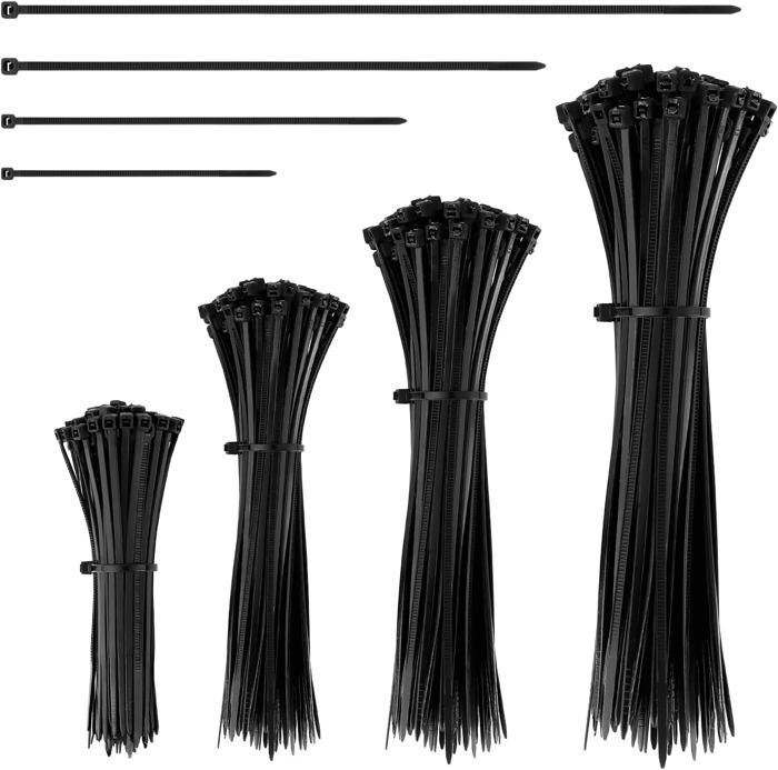 200Pcs Attache Cable Electrique, Professionnelles Serre Cable, Collier ...