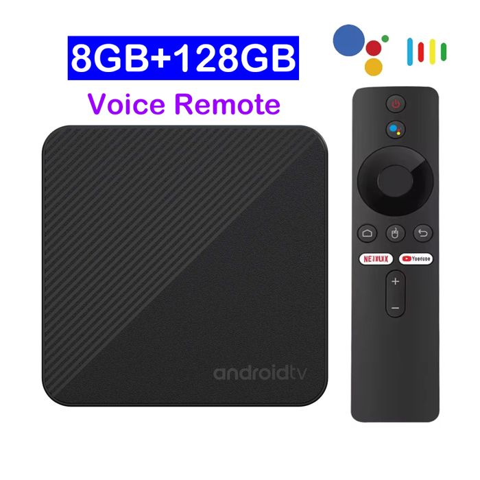 2025 Smart TV Box T8 Android 14 Ram 4GB 8GB Rom 64GB 128GB lecteur ...