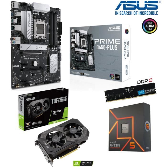 Kit Upgrade évolution PC Gamer - Carte mère Asus + Processeur Ryzen 5 ...