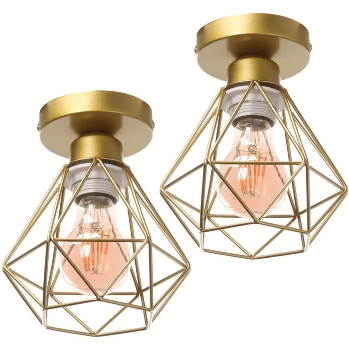 LigerH E27 Plafonnier Industriel Suspension Luminaire Vintage Design ...