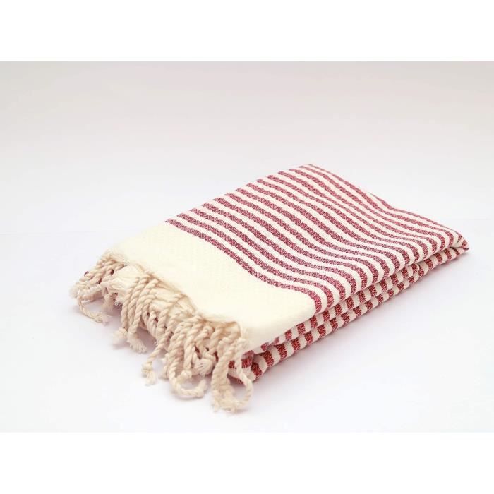 Fouta Xxl - 200 Cm X 100 Cm- Serviette Pour Hammam, Sauna, Spa, Plage ...