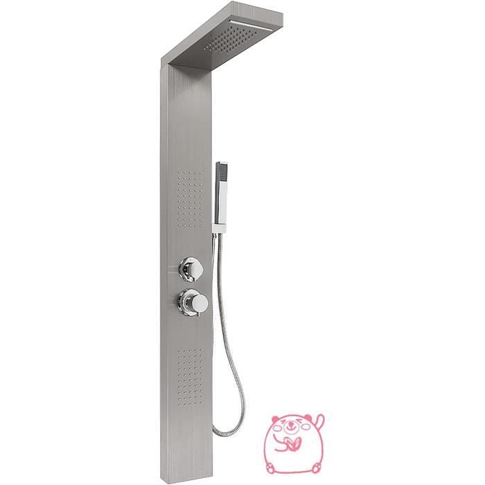 TJS-Colonne Douche Panneau de Douche en Acier Inoxydable Système de ... TJS-Colonne Douche Panneau de Douche en Acier Inoxydable Système de ...