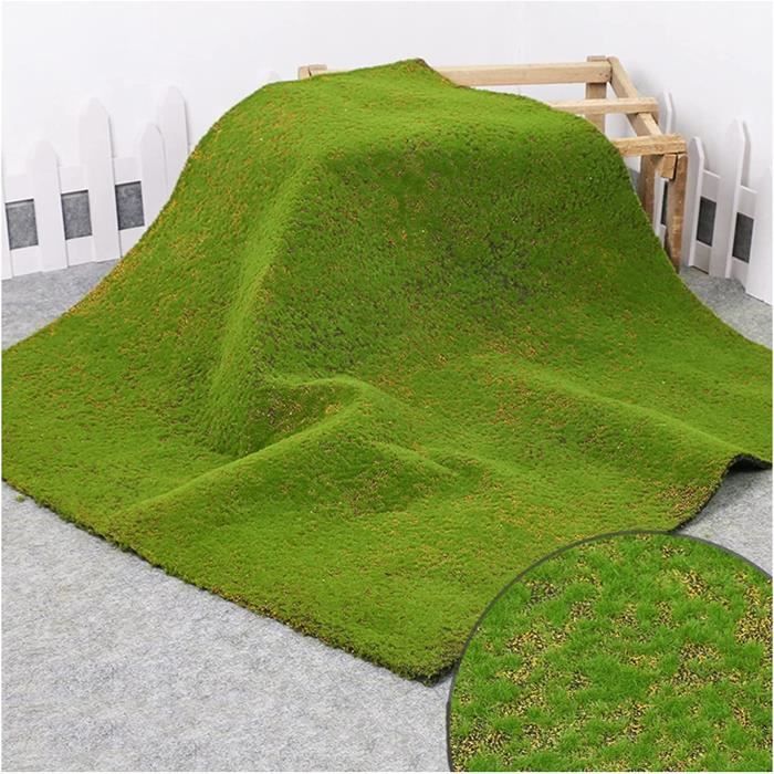 1x1m Tapis mousse Artificielle Faux Gazon mousse Paysage Gazon ...