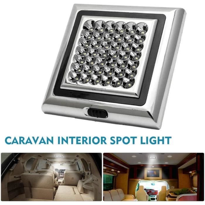 LED Plafonniers, 12V Car Spot Intérieur Toit Lumières pour Camping-cars ...