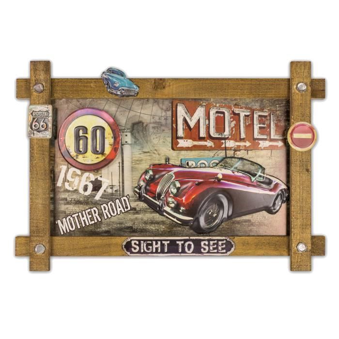 Déco Route 66 - 60 x 40 cm - Cdiscount Maison