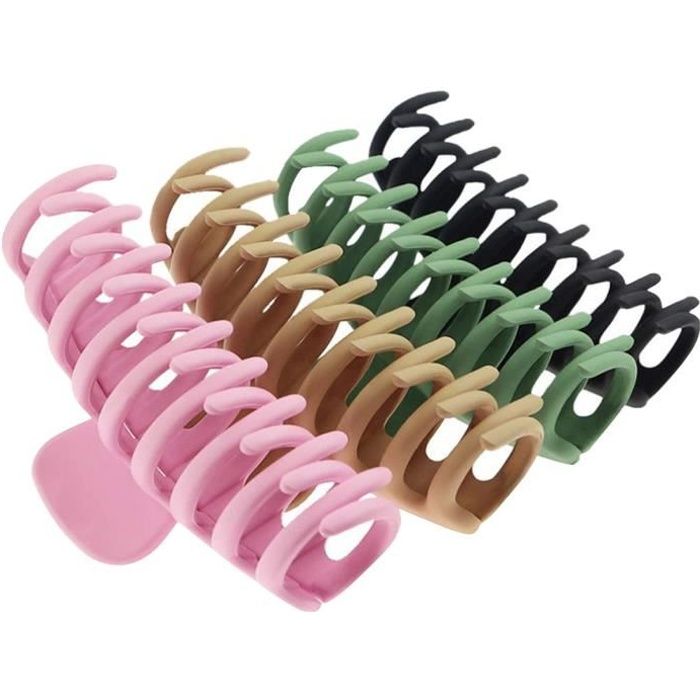 Clips Pince à cheveux Grandes Pince banane Serre à mâchoire Tortue ...