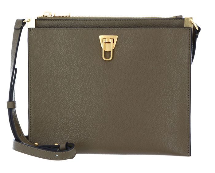 COCCINELLE Sac à épaule bandoulière vert en cuir pour femme - Beat Soft ...