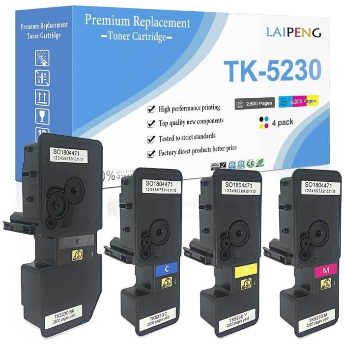 Toner - Limics24 - Couleurs Cartouches Compatibles Kyocera Tk5230 Tk ...