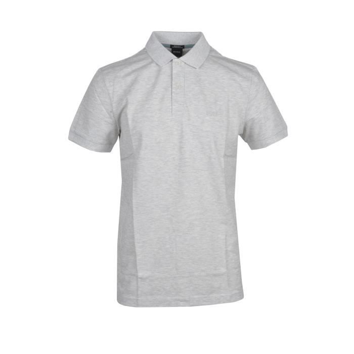 BOSS BY HUGO BOSS Polo Homme Gris Coton GR69955 Gris - Cdiscount Prêt-à ...
