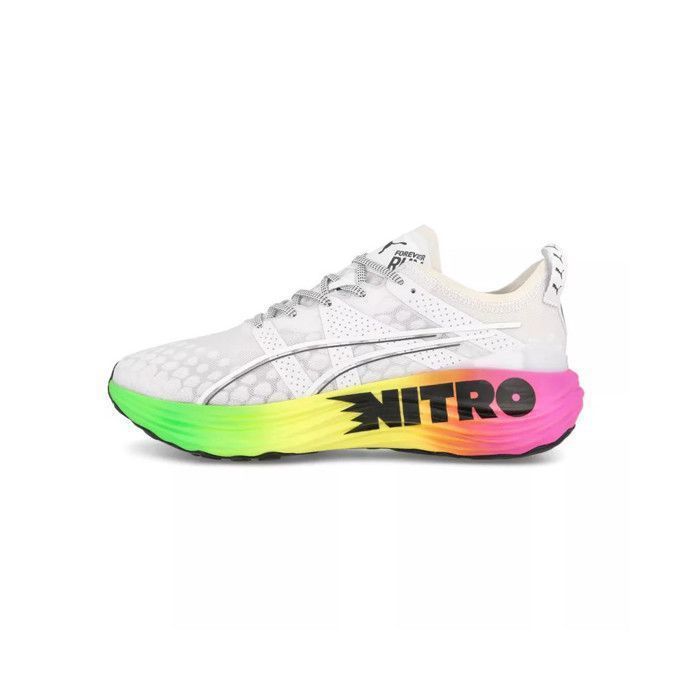 Chaussures de running Puma ForeverRun Nitro Futrograde - white/vert ...