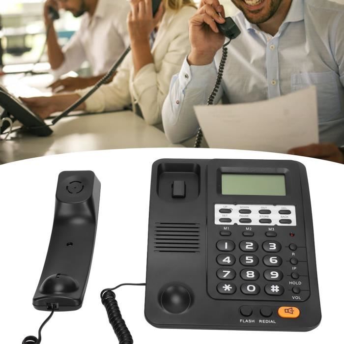 Téléphone De Bureau Kxt6009Cid Téléphone Filaire De Bureau Téléphone Fixe Filaire Avec Affichage ...
