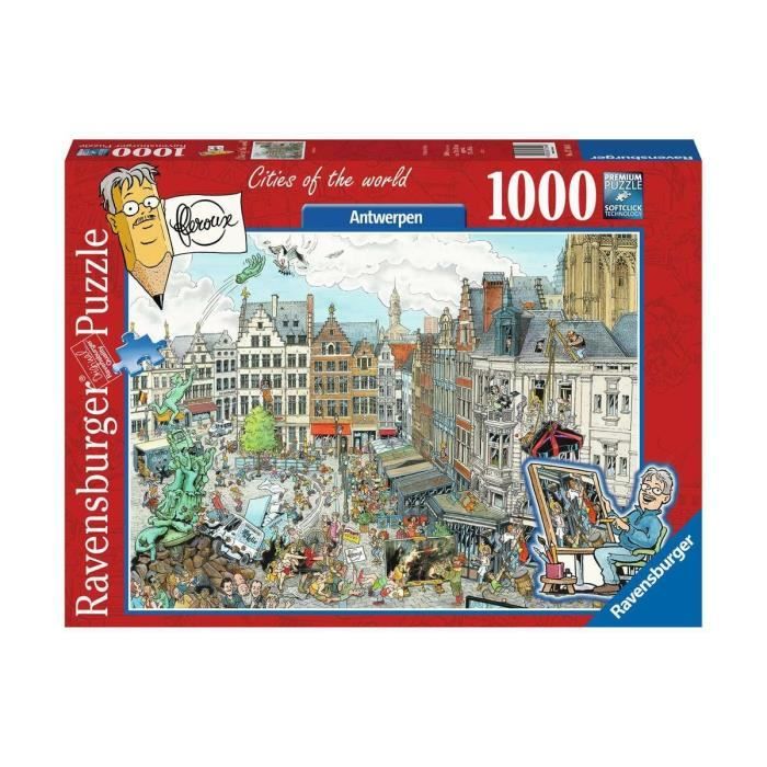 Puzzle Ravensburger Frans Le Roux - Anvers - 1000 pièces - Humains ...