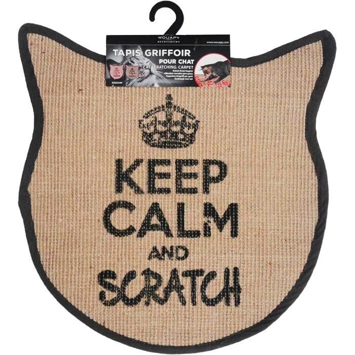 Tapis Griffoir Pour Chat Tapis Tête De Chat En Sisal Tapis A Gratter ...