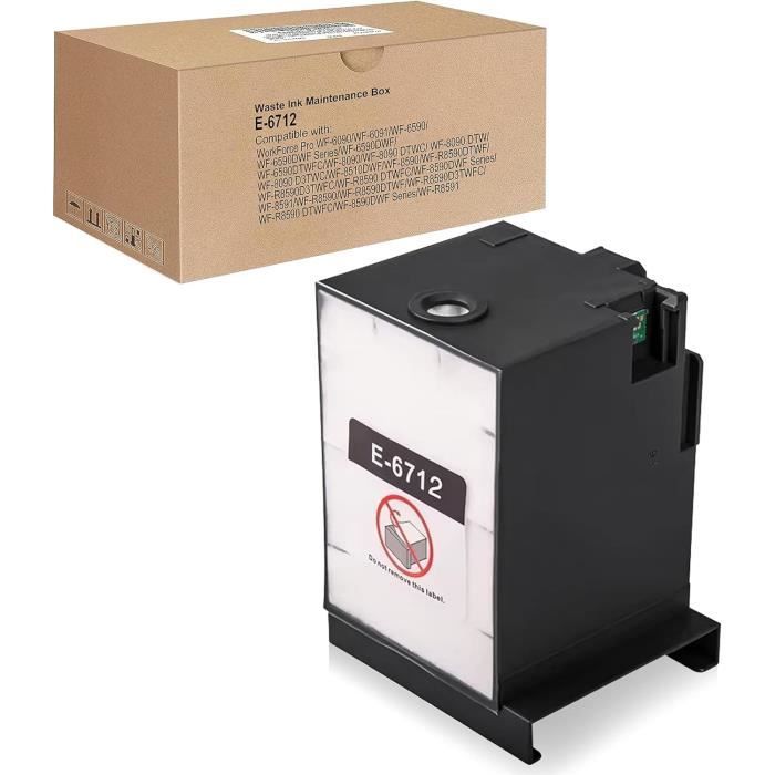 T6712 Boîte De Maintenance D'Encre Reconditionnée Compatible Avec Epson ...
