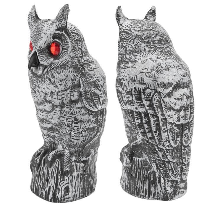 Répulsif Pigeon Effaroucheur d'oiseaux Forme d'Hibou Anti-Oiseaux ...