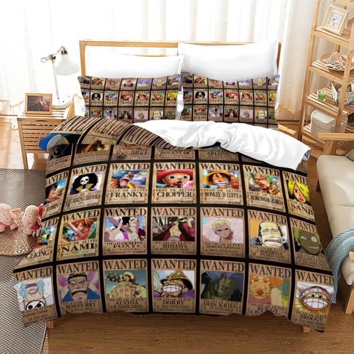 Animé Chopper Zoro Sanji Mignon One Piece Luffy 220*240cm Taille Parure de Lit 1163 - Cdiscount ...