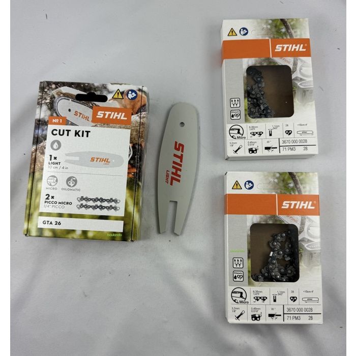 STIHL CUT KIT 1 GTA26 30070009900, guide-chaîne 30070030101 ...