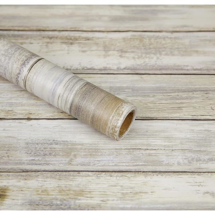 Papier Adhésif Bois Blanc Papier Adhésif Pour Meuble Armoire Papier ...