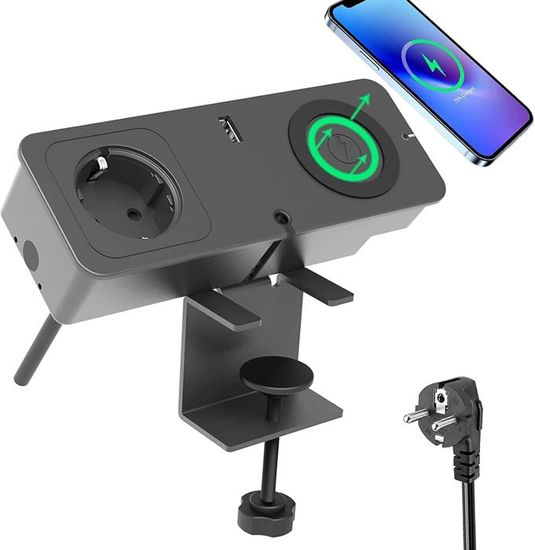 Multiprise De Table Avec Usb C, Bloc Multiprise De Bureau Avec Ac/Pd 20 ...