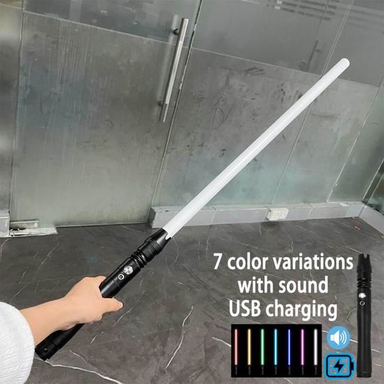 Bâton - épée - baguette,Sabre laser RVB pour enfants,épée laser,jouets ...