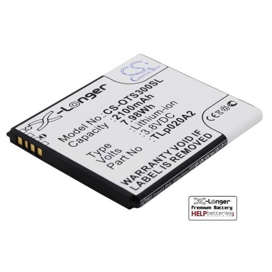 Batterie pour Telephone portable Alcatel One touch pop 3 téléphone one ...