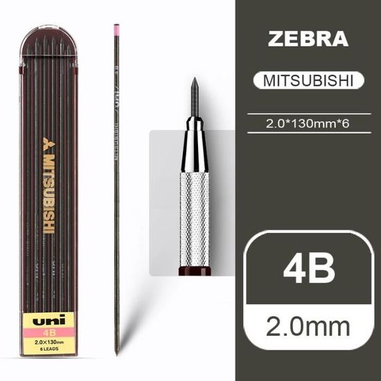 Crayon graphite,1 pièces UNI crayon plomb 2.0mm, adapté à la conception d'ingénierie de MH-500 ...