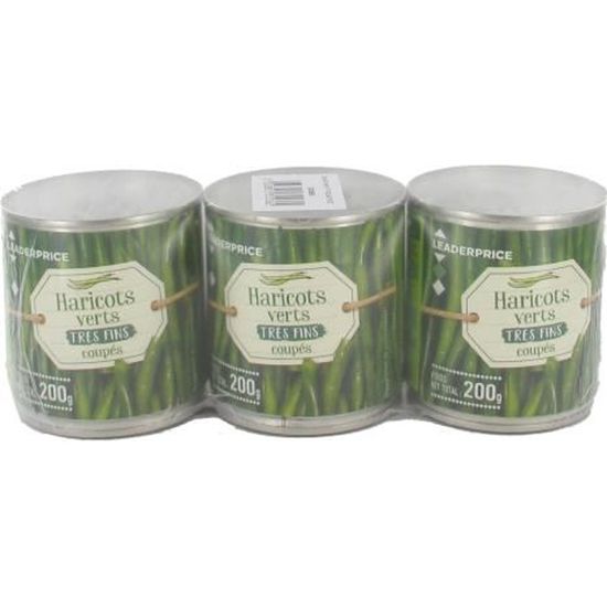 Haricots verts très fins - 330g - Cdiscount Au quotidien
