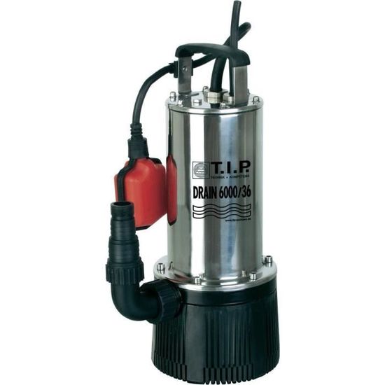Pompe de drainage submersible Tip 6000/36 - TIP - Traitement des eaux - Pompe immergée - Evacuer ...