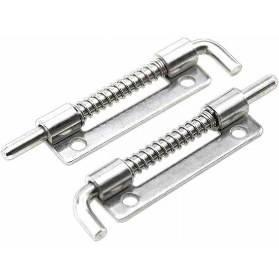 Verrou À Ressort Coulissant En Métal - 85 Mm De Long - Argenté - Pour ...