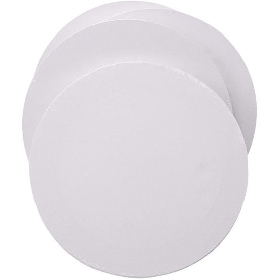 Toiles À Peindre Encadrées Lot De 4 - Rond- 30Cm Diamètre-Toiles Pré ...