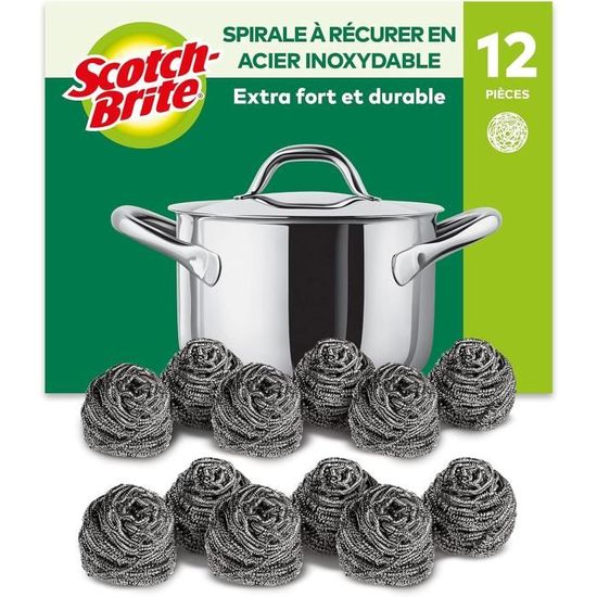 Éponge À Récurer En Acier Inoxydable , 2 X 6 Pièces Par Paquet[X1268 ...