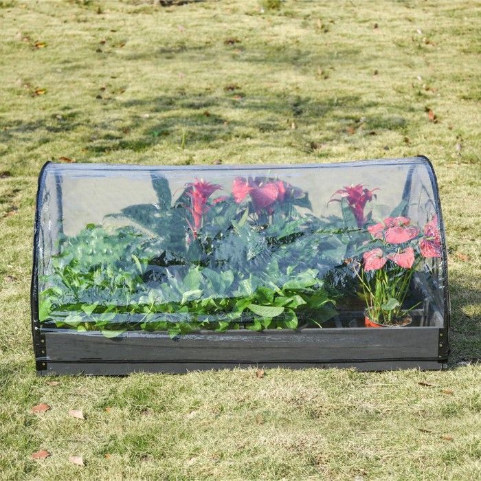 Serre De Jardinage Serre tomates 12 grilles PVC/acier transparent ...
