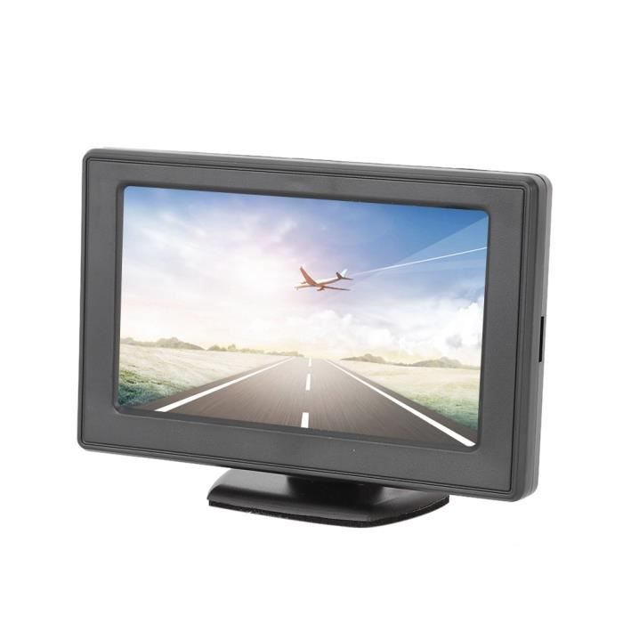 Ashata moniteur de 4 4.3in 3W TFT écran LCD voiture rétroviseur entrée AV 2 voies moniteur HD ...