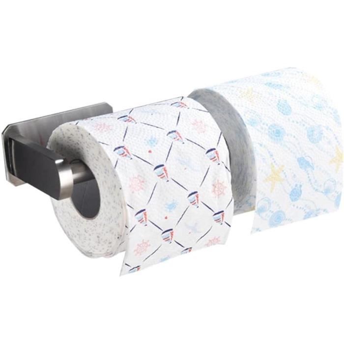 Derouleur Papier Wc Murale Support Papier Toilette Adhesif Porte ...