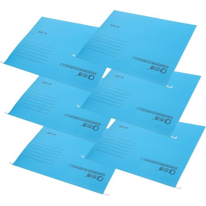 6Pcs Dossier Papier Dossier Fer Forgé Papier A4 Bleu Ciel Épaissir[x942 ...