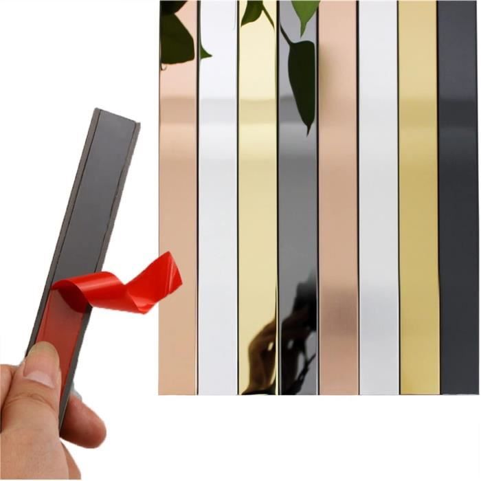 Moulure Garniture Murale Métallisée Auto-Adhésive Bande De Calfeutrage ...