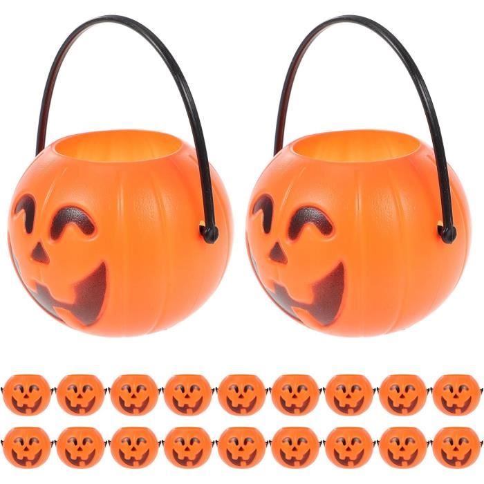 Seau De Citrouille D'Halloween Mini Seau De Citrouille En Plastique ...