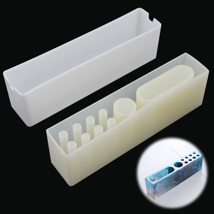 Moule Résine Epoxy Stylo Porte - Boîte de Rangement pour Porte-Stylo ...