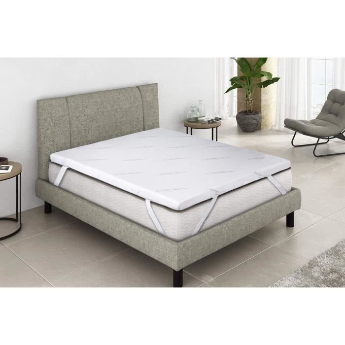 Surmatelas 8 mémoire de Forme Mousse viscoélastique Tissu Stretch ...