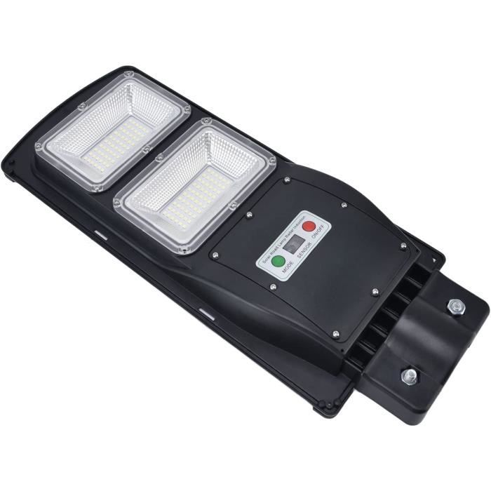 Lampadaire Solaire LED, 200W Haute Luminosité IP65 Réverbère Solaire Étanche Durée de Vie 40000H ...