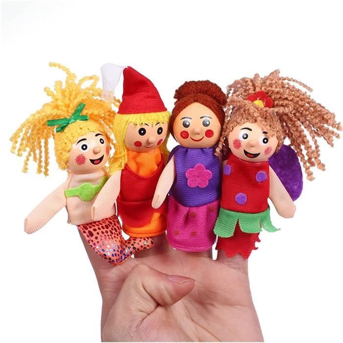 Marionnettes à main baby dessin animé théâtre rôle play finger ...