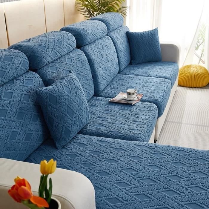 Housse Pour Canapé D'Angle Extensible,1 2 3 4 Places Housse De Coussin ...