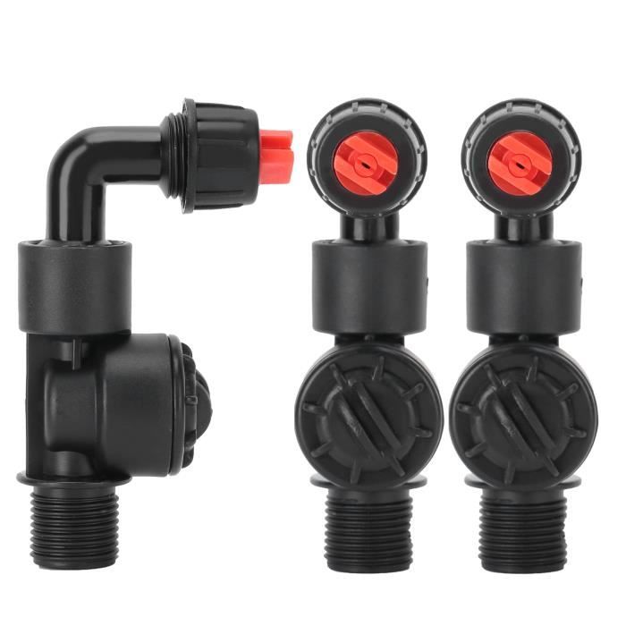 EJ.life Buse de pulverisation 3pcs Tête de Spray G3/8 DN10 Buse Coudée Anti-Goutte Forme de ...