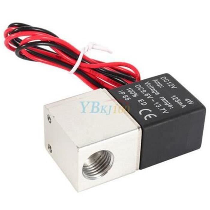 DT00910-2 Positions Electrique Solénoïde Electrovanne Pneumatique Air Valve 1-4 12V DC ...