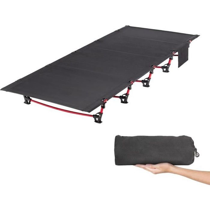 Lit de Camp Pliable, Ultra léger Compact Solide et Durable, 192 x 70 x ...