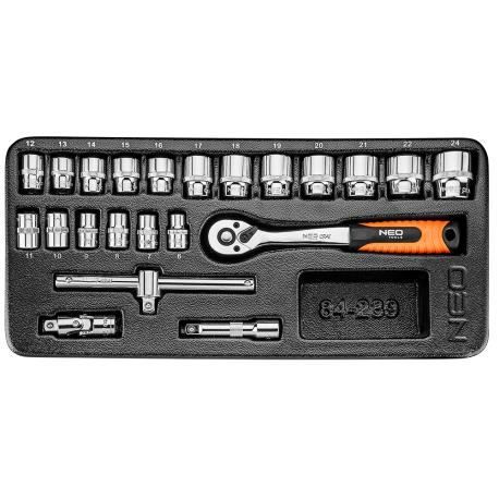 Insert cliquet et douilles 3-8' NEO TOOLS 84-239 22 pièces - Cdiscount ...