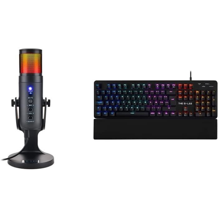 K-Mic Natrium Microphone Gaming Rgb - Haute Qualité Audio, Support Anti ...